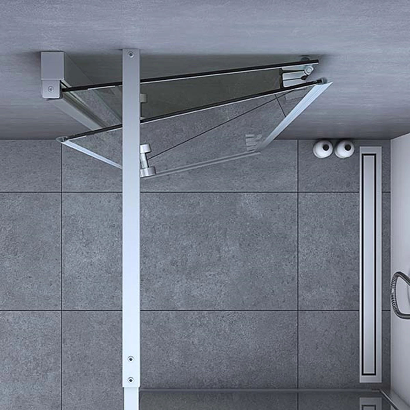 Dansani Fellihurð 180° h:200 b:80 glær - Ísleifur