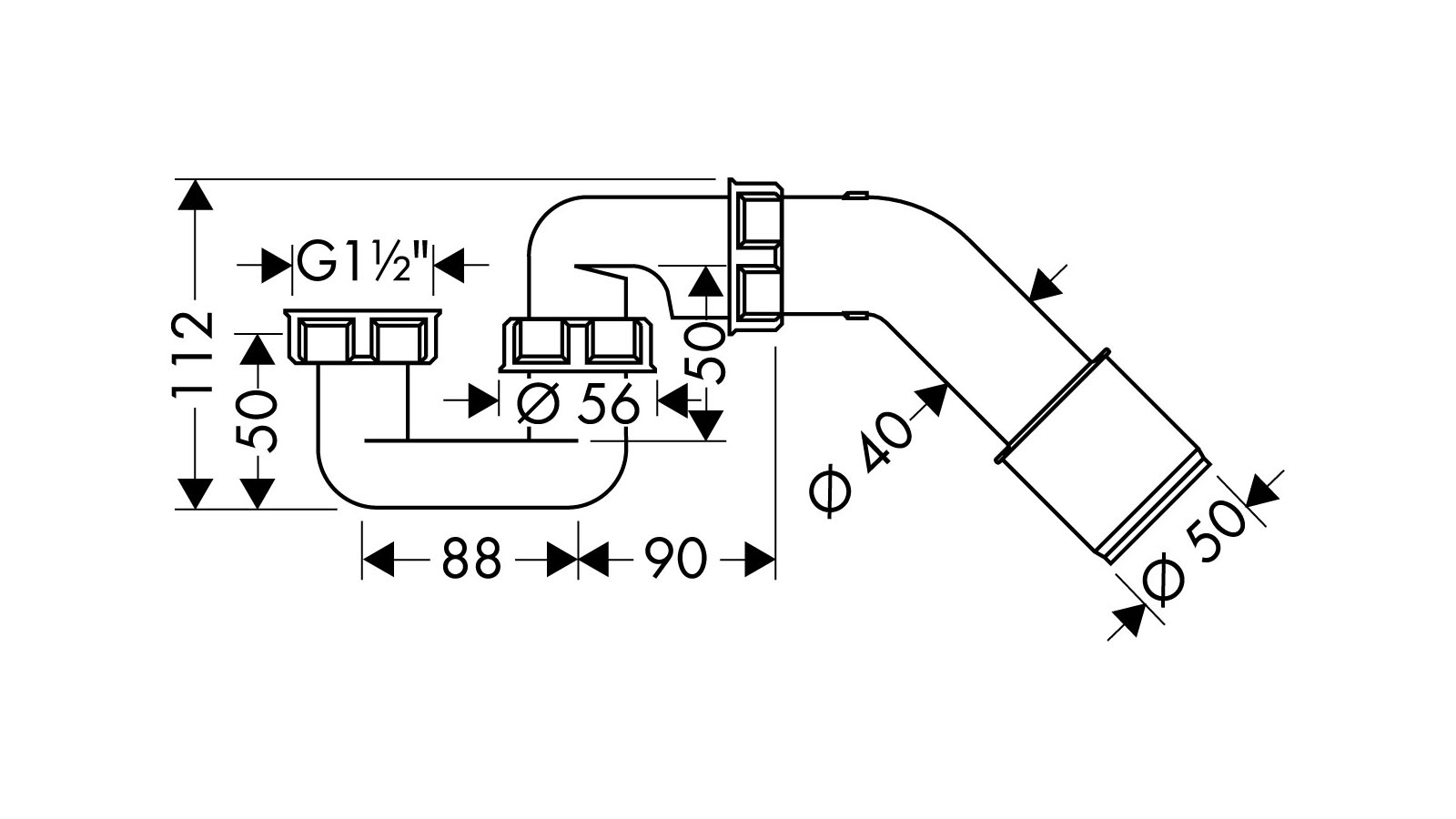 Hansgrohe vatnslás fyrir baðkar - Ísleifur