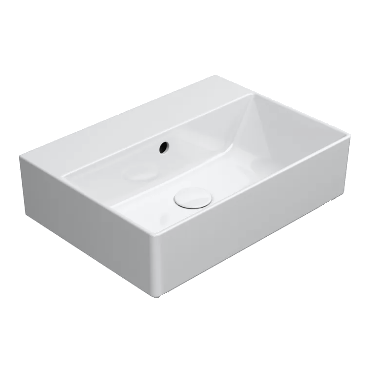 GSI Kube X handlaug f. vegg og innréttingu 50x37cm - Ísleifur